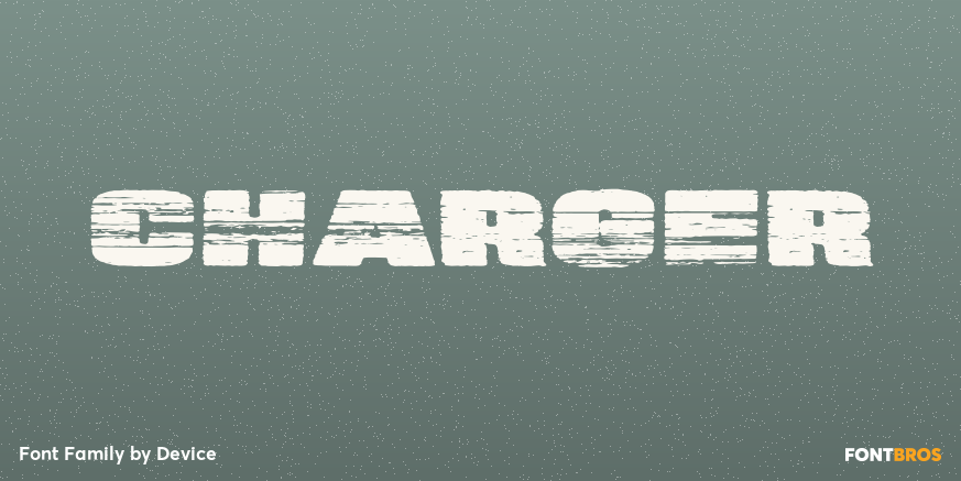 Charger Font Family by Device | Font Bros