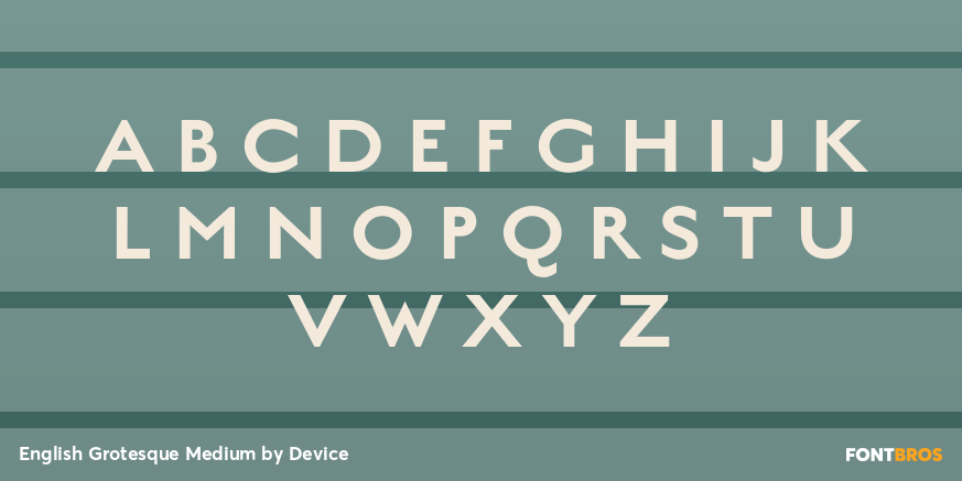 English Grotesque Medium Font Style by Device | Font Bros