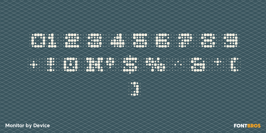 Monitor Font Family by Device | Font Bros