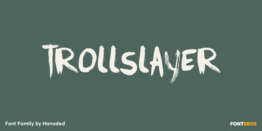 Trollslayer Font Family by Hanoded | Font Bros