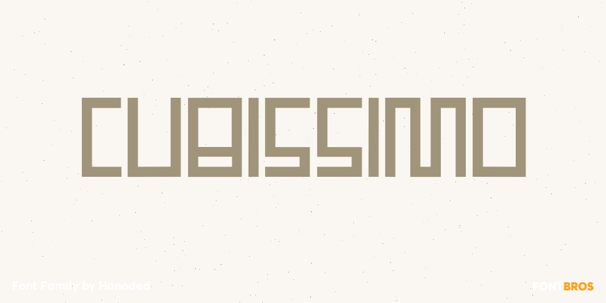 Cubissimo Font Family by Hanoded | Font Bros