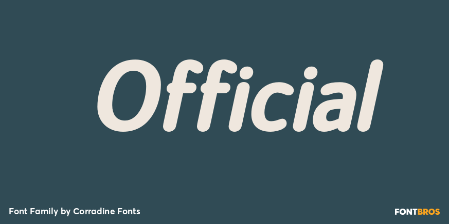 Official Font Family by Corradine Fonts | Font Bros