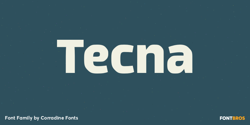 Tecna Font Family by Corradine Fonts | Font Bros