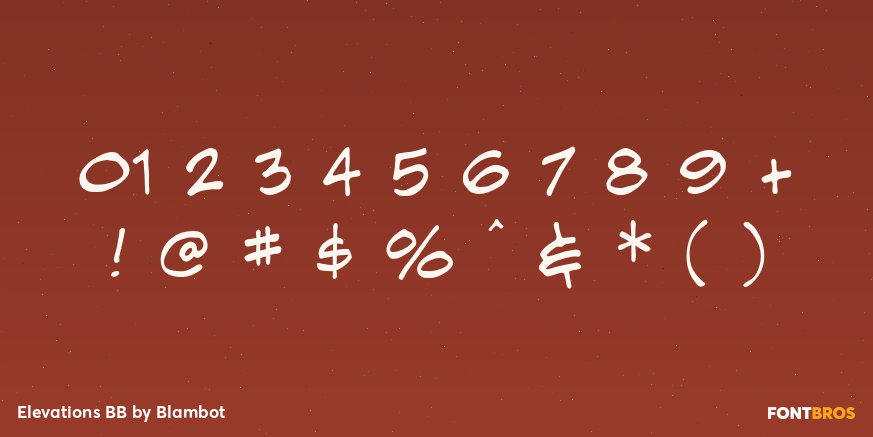 Elevations BB Font Family by Blambot | Font Bros