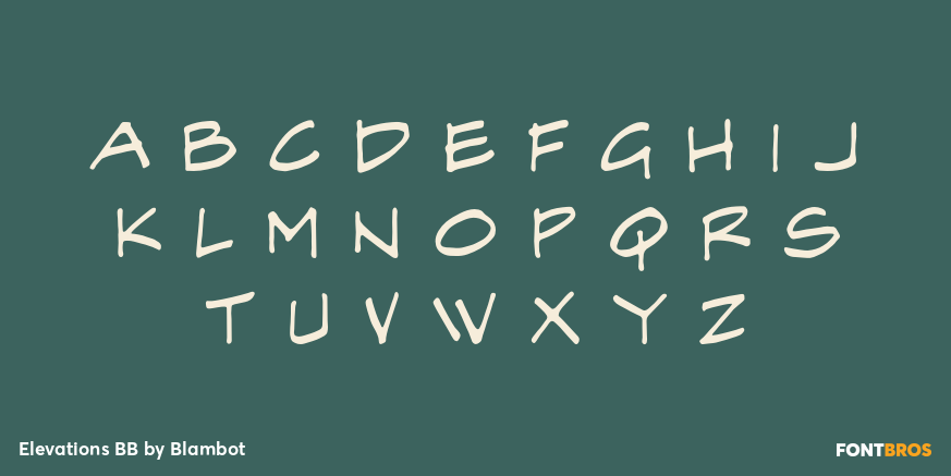 Elevations BB Font Family by Blambot | Font Bros