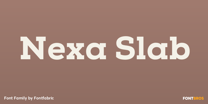 Nexa Slab Font Family by Fontfabric | Font Bros