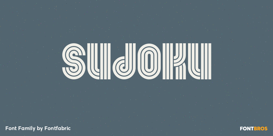 Sudoku Font Family by Fontfabric | Font Bros
