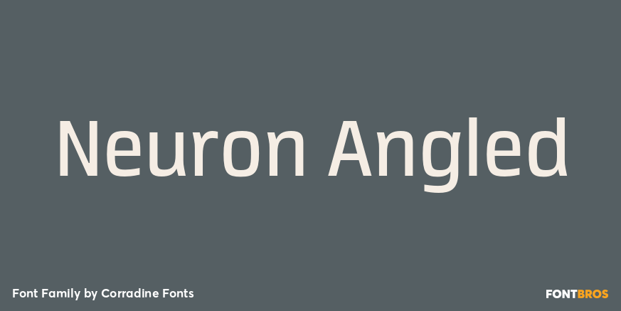 Neuron Angled Font Family by Corradine Fonts | Font Bros