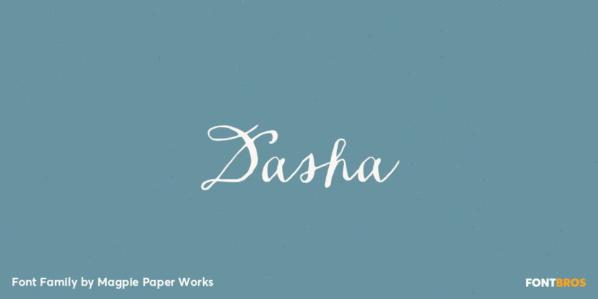 Dasha Font Family by Magpie Paper Works | Font Bros