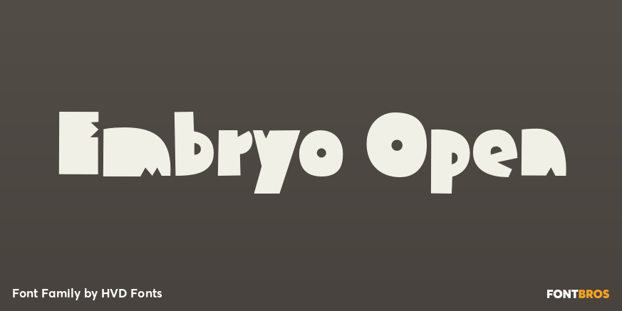 Embryo Open Font Family by HVD Fonts | Font Bros