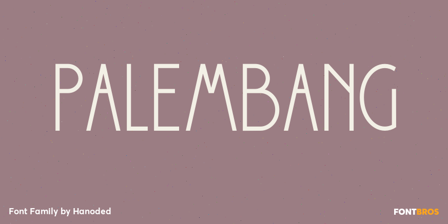 Palembang Font Family by Hanoded | Font Bros