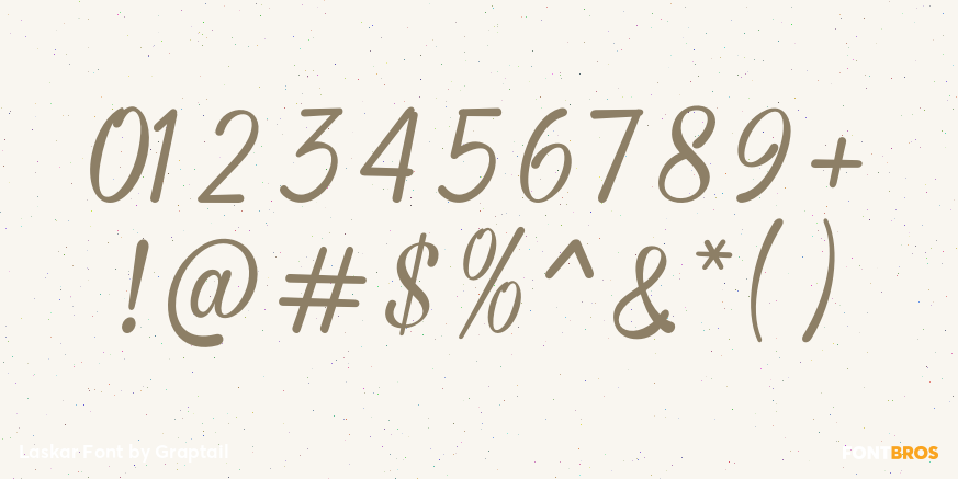 Laskar Font Font Family by Graptail | Font Bros