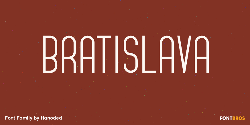 Bratislava Font Family by Hanoded | Font Bros