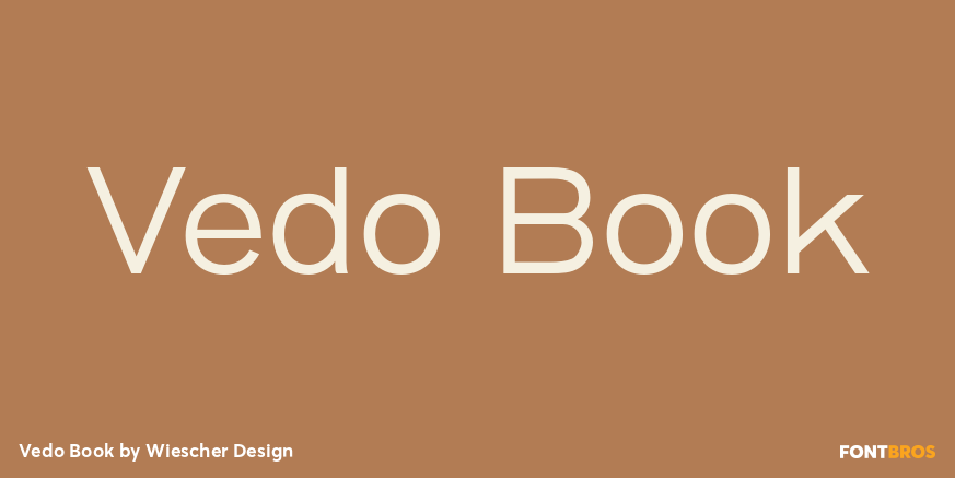 Vedo Book Font Style by Wiescher Design | Font Bros