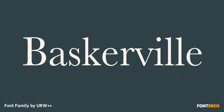 Baskerville Font Family by URW++ | Font Bros