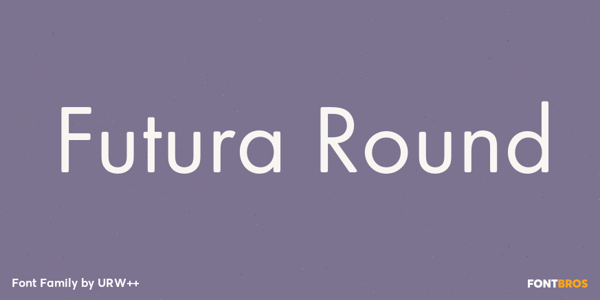 Futura Round Font Family by URW++ | Font Bros