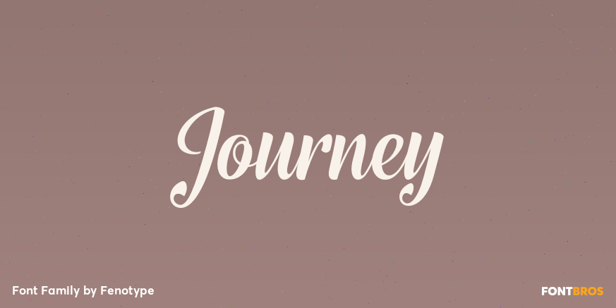 Journey Font Family by Fenotype | Font Bros