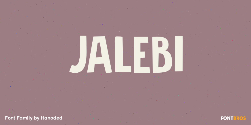 Jalebi Font Family by Hanoded | Font Bros