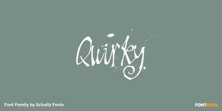 Quirky Font Family by Scholtz Fonts | Font Bros