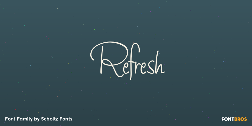Refresh Font Family by Scholtz Fonts | Font Bros
