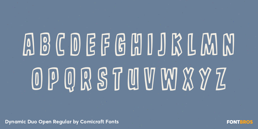 Dynamic Duo Open Regular Font Style by Comicraft Fonts | Font Bros