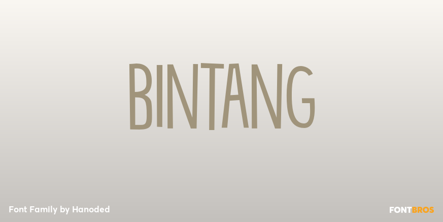 Bintang Font Family by Hanoded | Font Bros