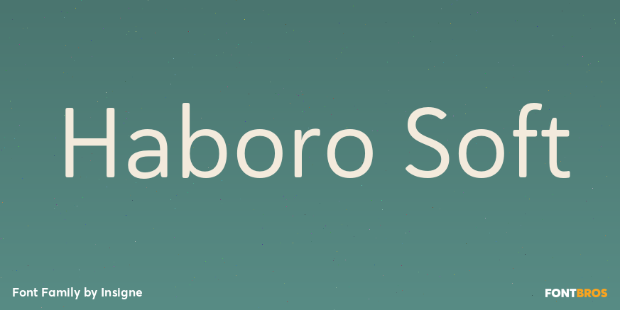 Haboro Soft Font Family by Insigne | Font Bros