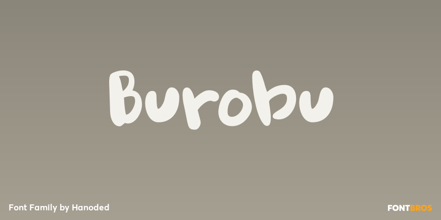 Burobu Font Family by Hanoded | Font Bros