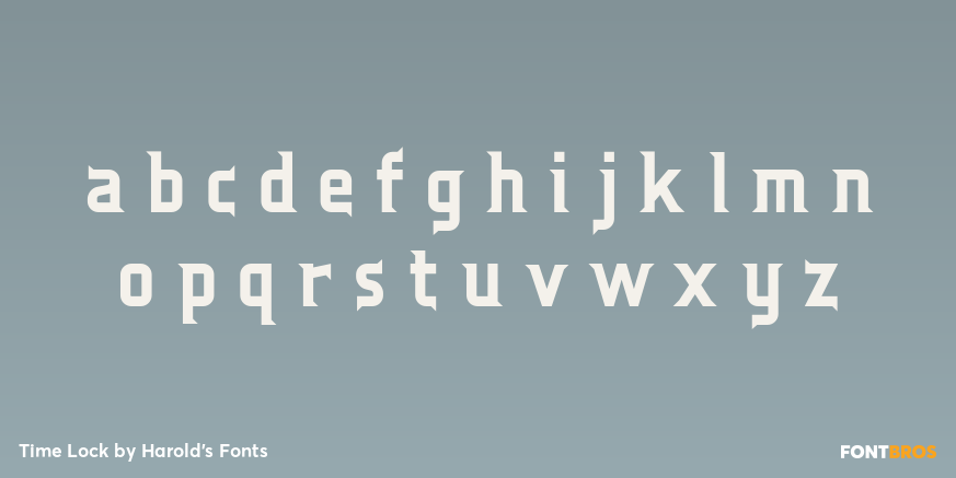 Time Lock Font Family by Harold's Fonts | Font Bros