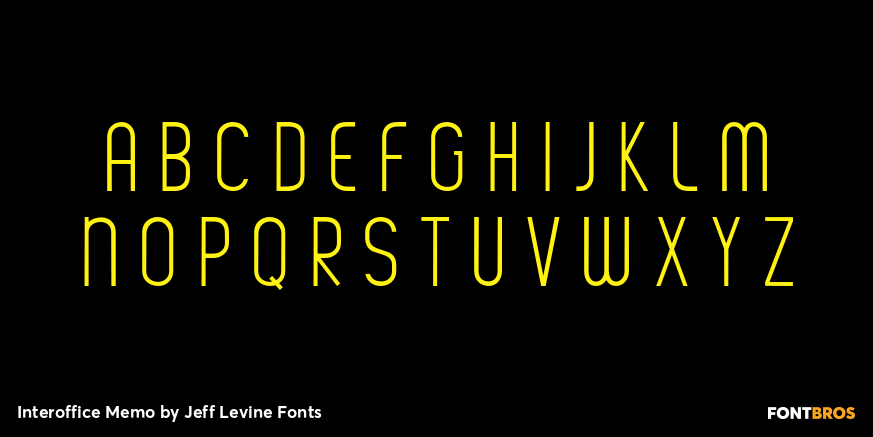 Interoffice Memo | Font Family by Jeff Levine Fonts