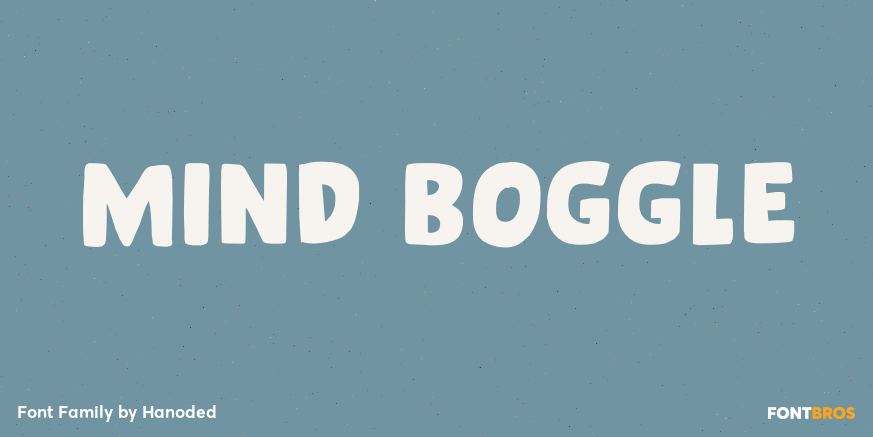 Mind Boggle Font Family by Hanoded | Font Bros