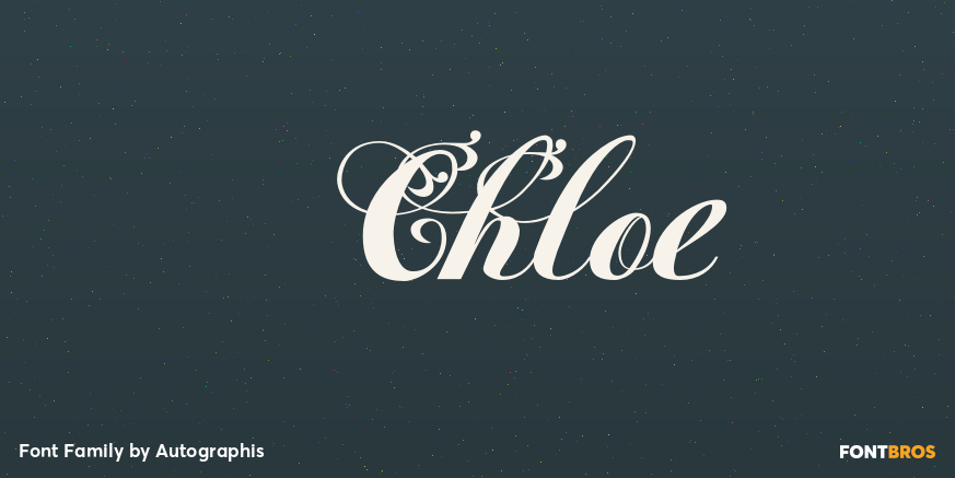 Chloe Font Family by Autographis | Font Bros
