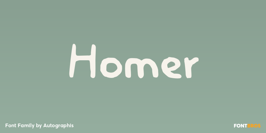Homer Font Family by Autographis | Font Bros