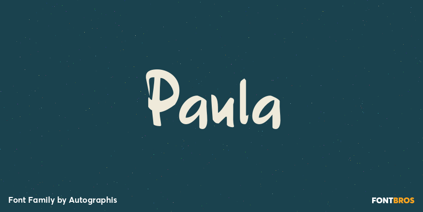 Paula Font Family by Autographis | Font Bros