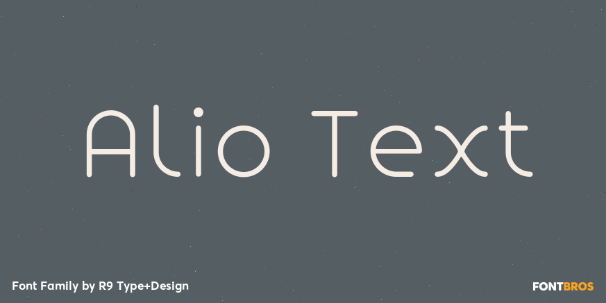 Alio Text Font Family by R9 Type+Design | Font Bros