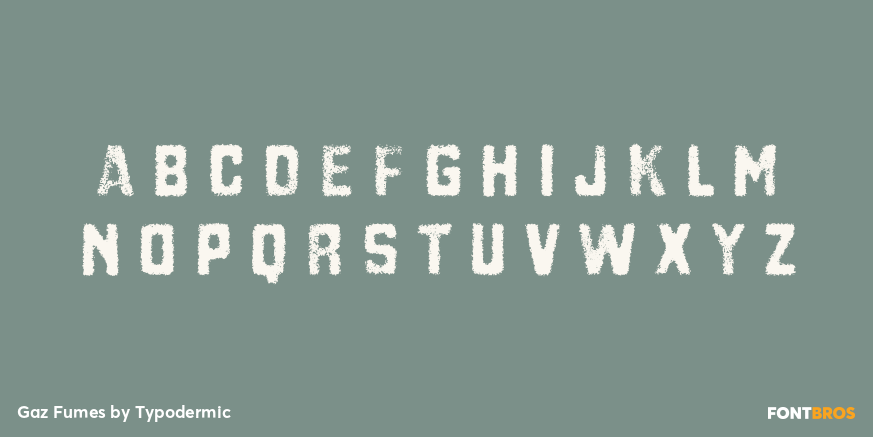 Gaz Fumes Font Style by Typodermic | Font Bros