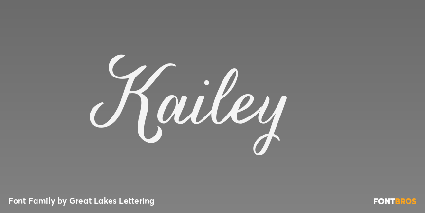 Kailey Font Family by Great Lakes Lettering | Font Bros