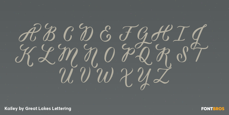 Kailey Font Family by Great Lakes Lettering | Font Bros