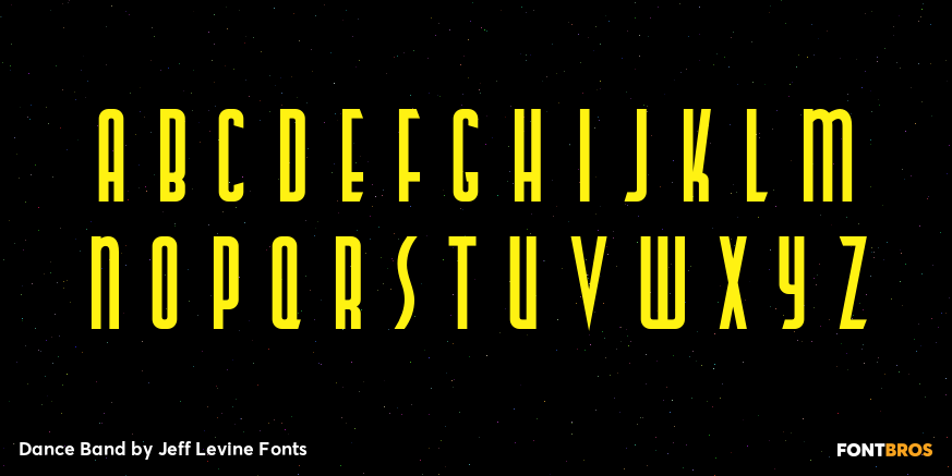 Dance Band Font Family by Jeff Levine Fonts | Font Bros