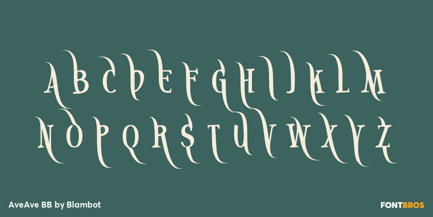 AveAve BB Font Family by Blambot | Font Bros
