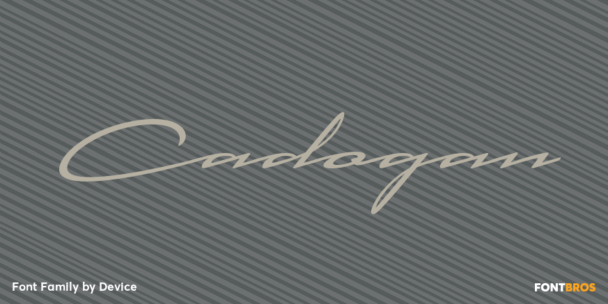 Cadogan Font Family by Device | Font Bros