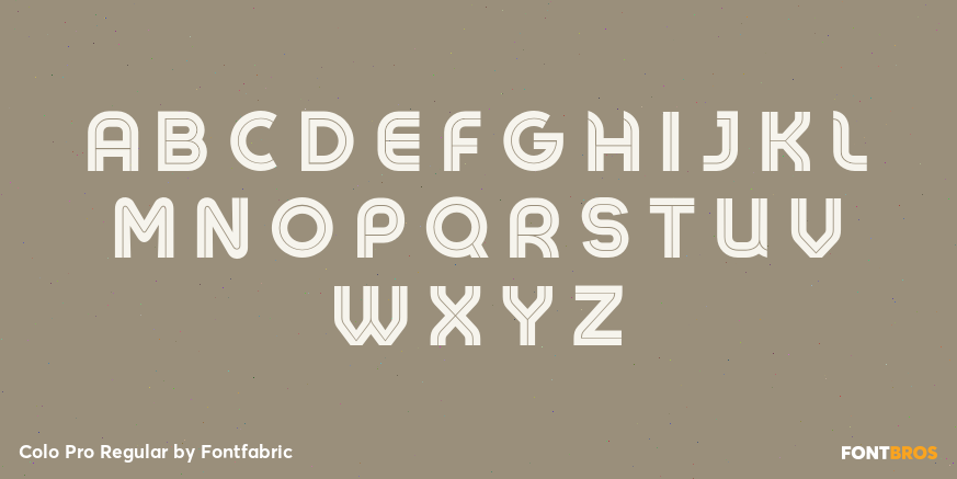 Colo Pro Regular Font Style by Fontfabric | Font Bros