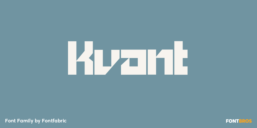 Kvant Font Family by Fontfabric | Font Bros