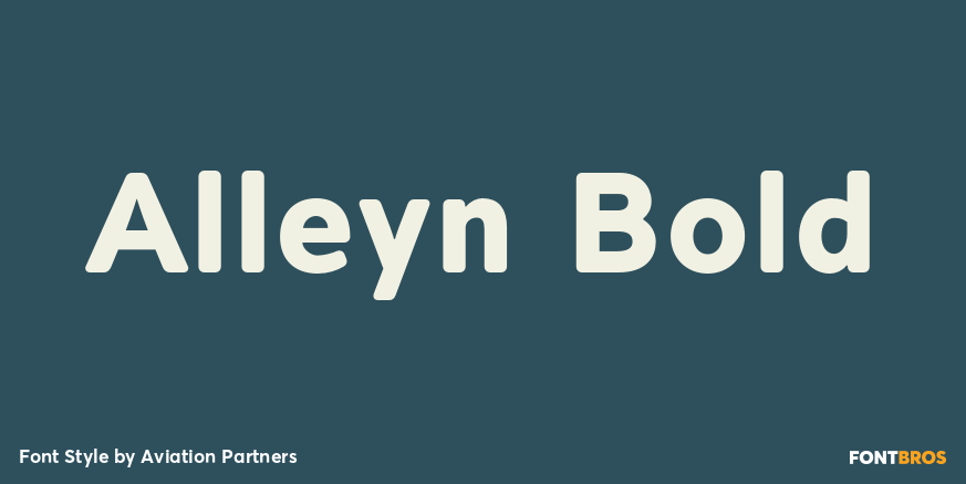 Alleyn Bold Font Style by Aviation Partners | Font Bros