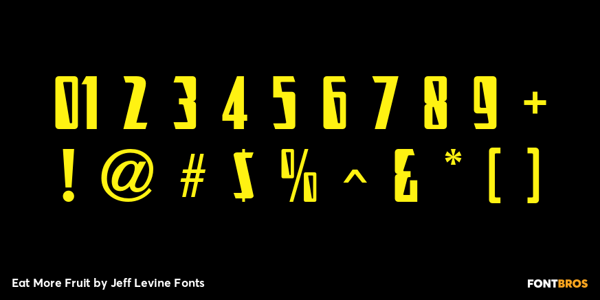 Eat More Fruit Font Family by Jeff Levine Fonts | Font Bros