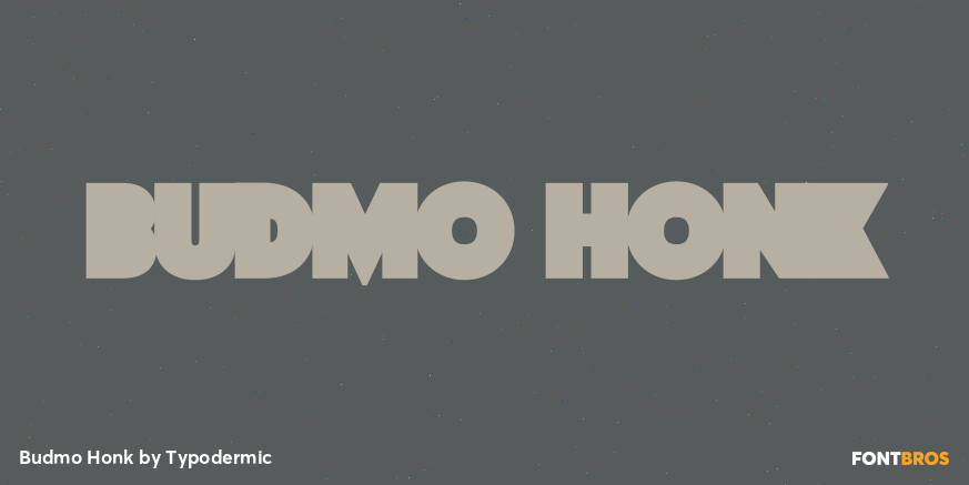 Budmo Honk Font Style by Typodermic | Font Bros