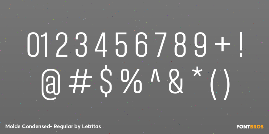 Molde Condensed- Regular Font Style by Letritas | Font Bros