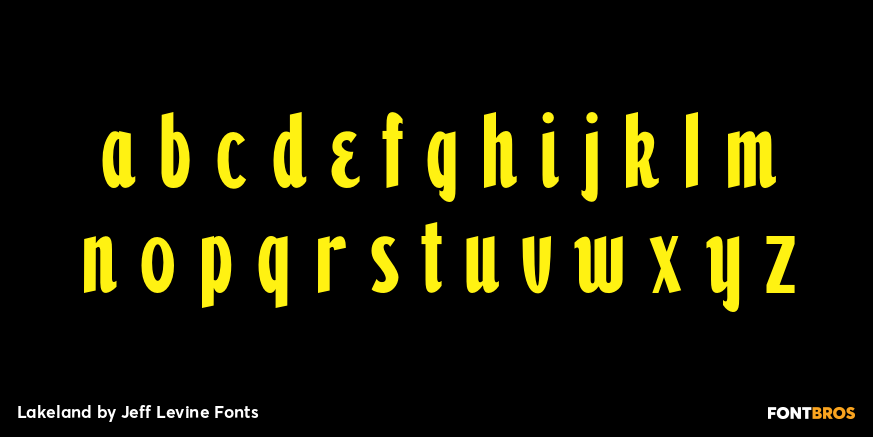 Lakeland Font Family by Jeff Levine Fonts | Font Bros