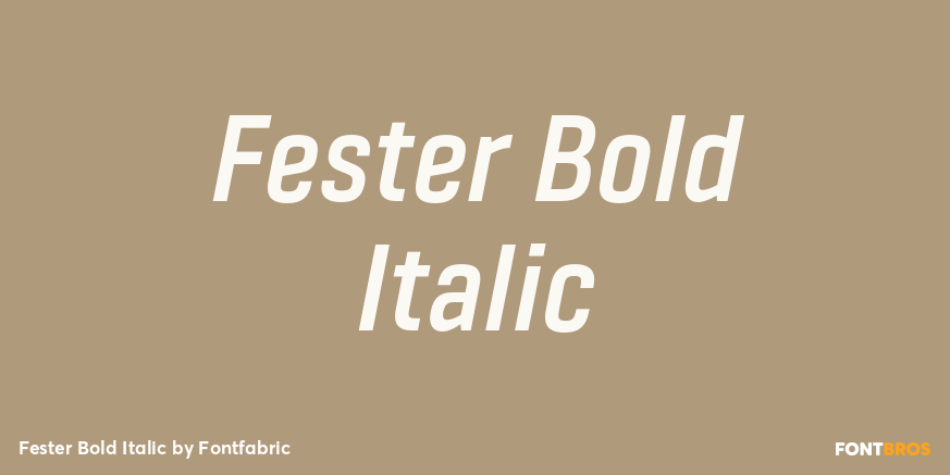 Fester Bold Italic Font Style by Fontfabric | Font Bros