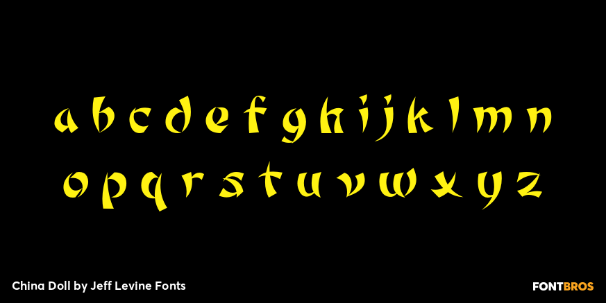 China Doll Font Family by Jeff Levine Fonts | Font Bros